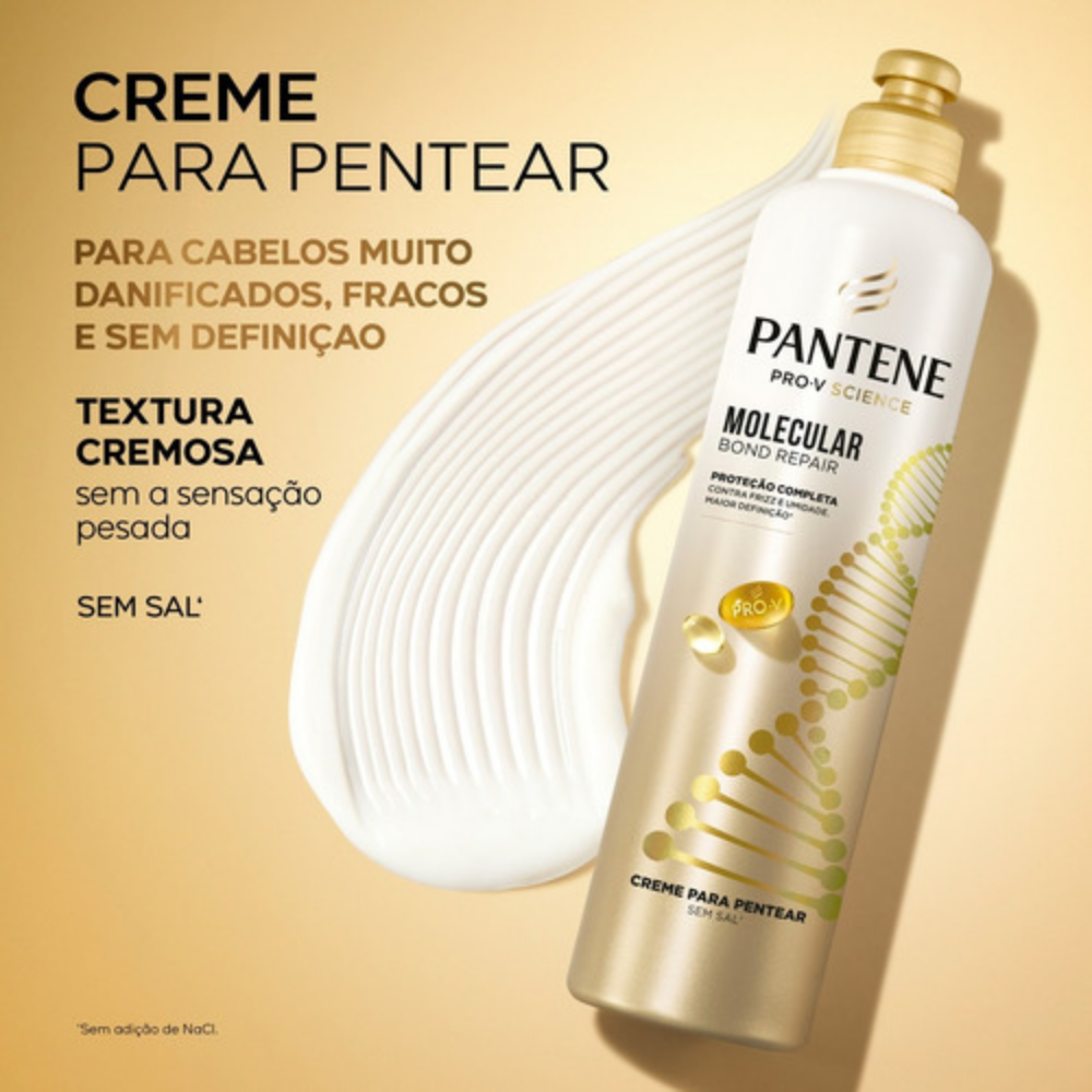 Creme Para Pentear 240g Molecular Bond Repair | Pantene - Hasper Cosméticos