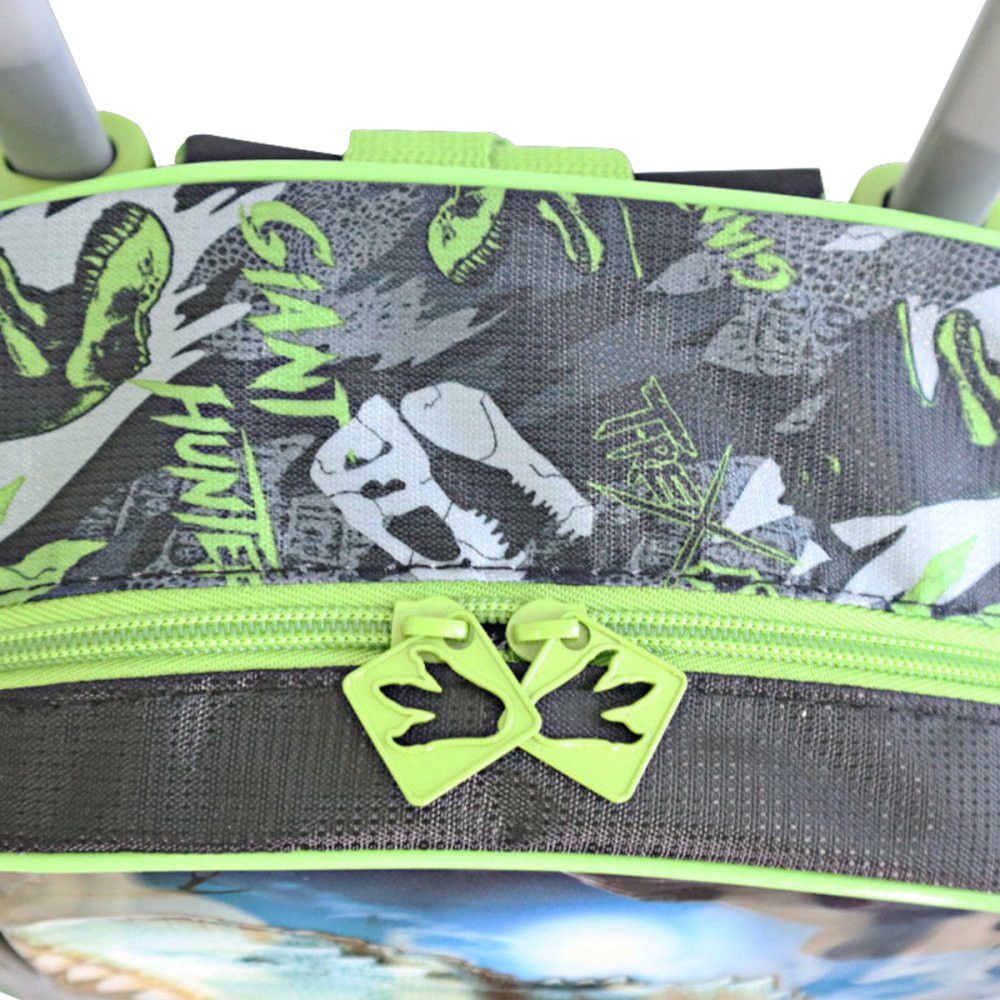 Mochila Escolar de Rodinhas Dinossauro T-Rex - TheLele Kids