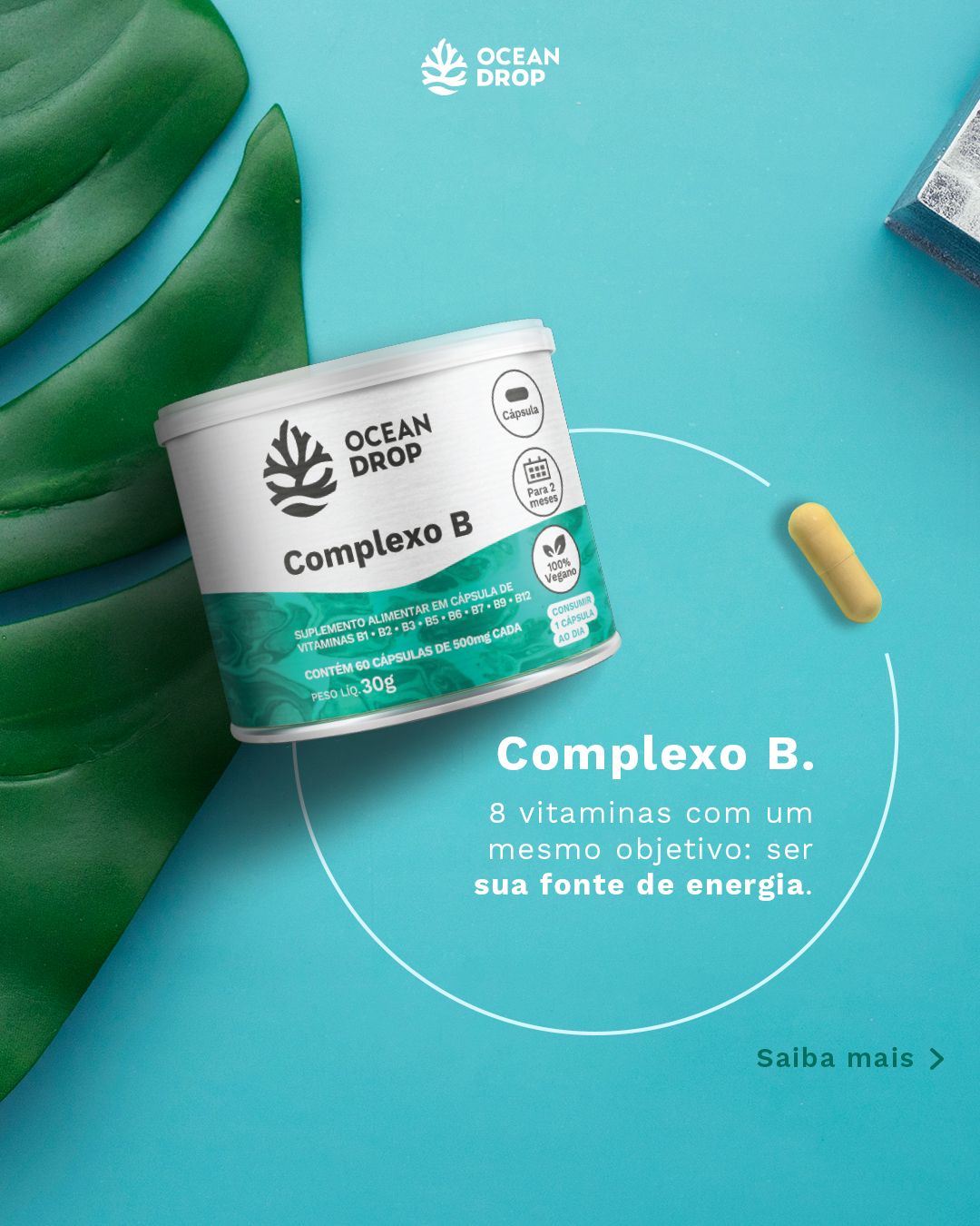 Complexo B - 60 Caps - Ocean Drop - GorikyFit