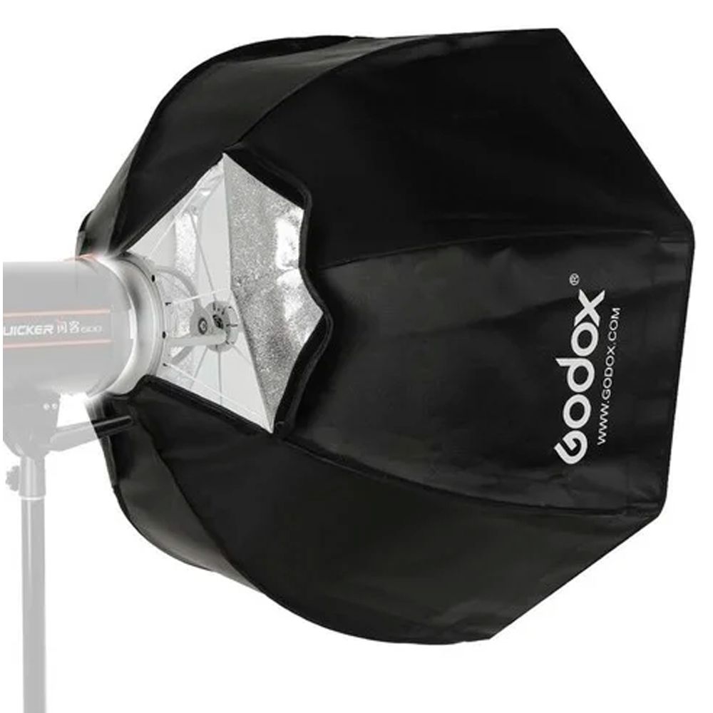 Softbox Octabox Bowens 95cm Godox + Tripe de 2,80 Metros - Loja da Câmera