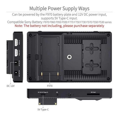 Monitor Feelworld F7 Pro 7pol Touch 3d Lut Hdmi 1920x1200 - Loja da Câmera