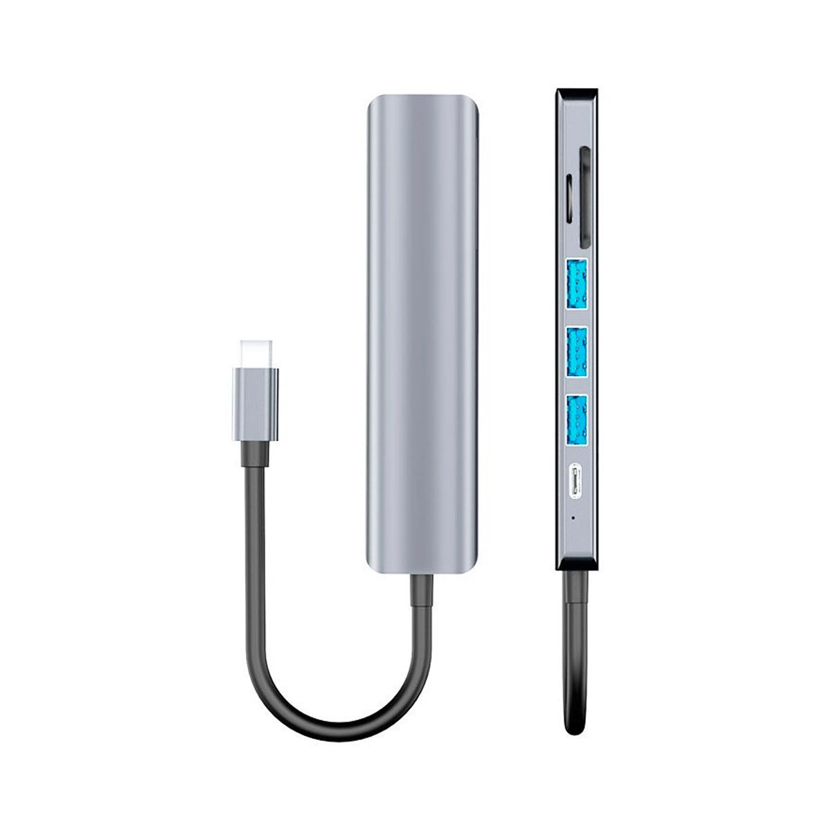 HUB Tipo C Entrada para SD e Micro SD 3x USB USB-C HDMI - Loja da Câmera