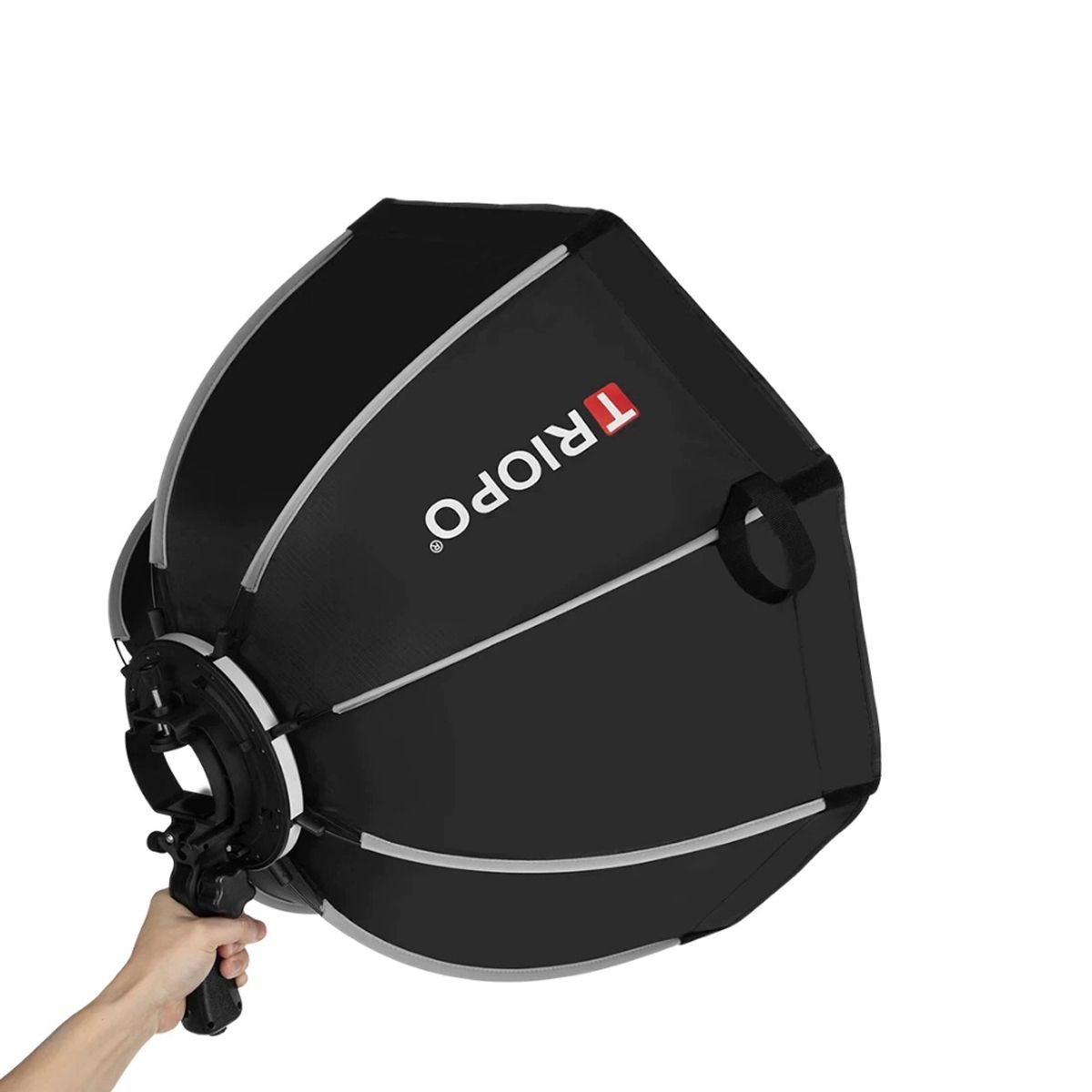 Softbox Octabox Triopo Flash Speedlight 65cm + Tripé 2,40m - Loja da Câmera