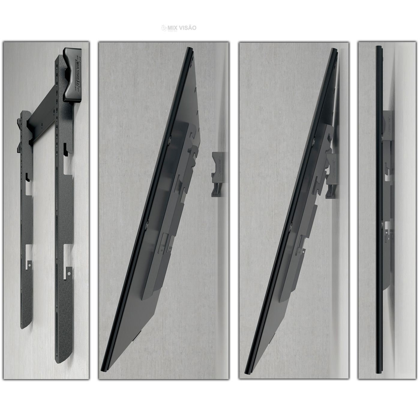 Suporte para TV De 32 a 65 Polegadas até 60kg STPF66-PR - Mix Visão
