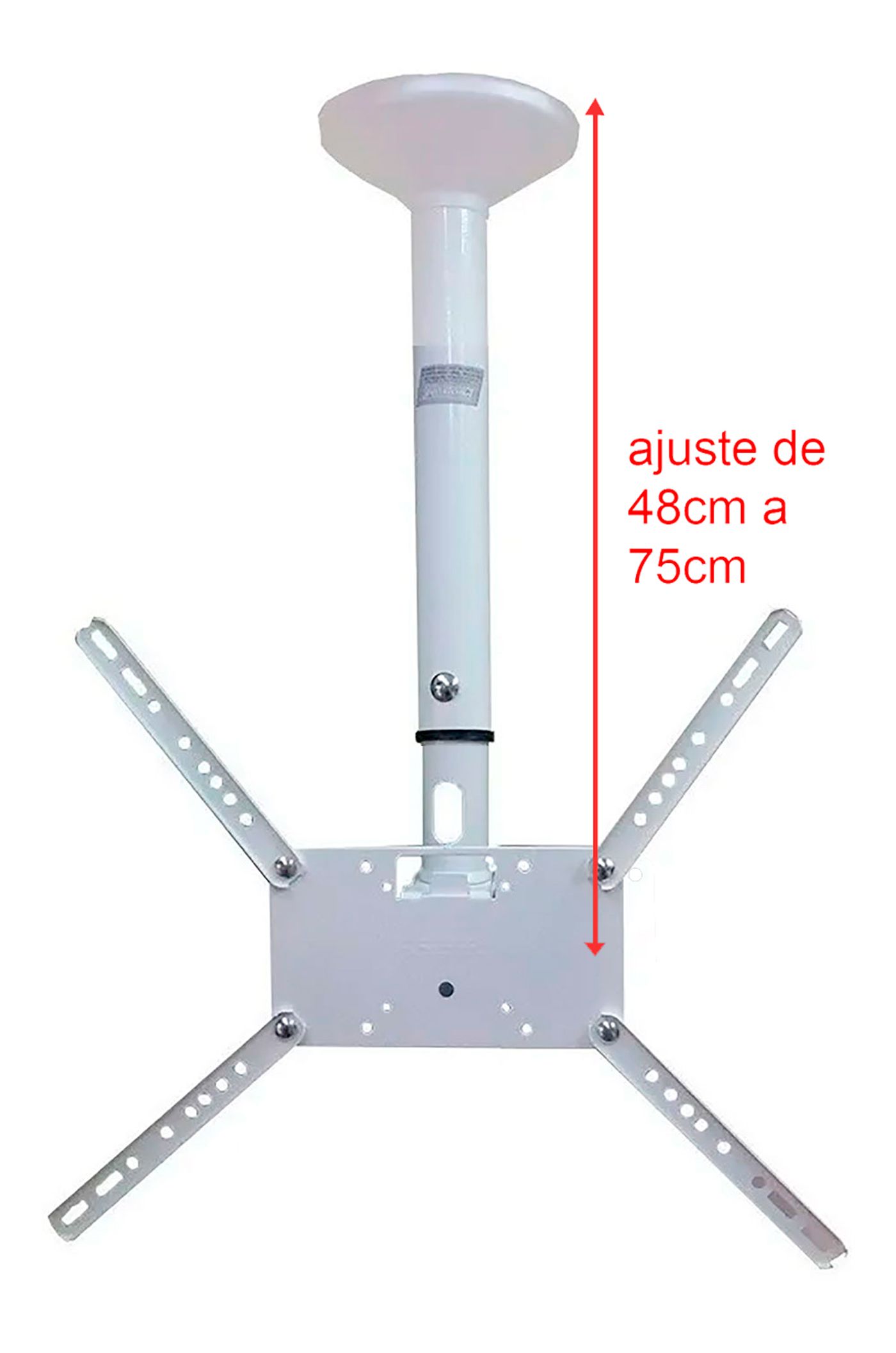 Suporte De Teto Para Tv Até 56 Polegadas Sky30 Branco - Mix Visão