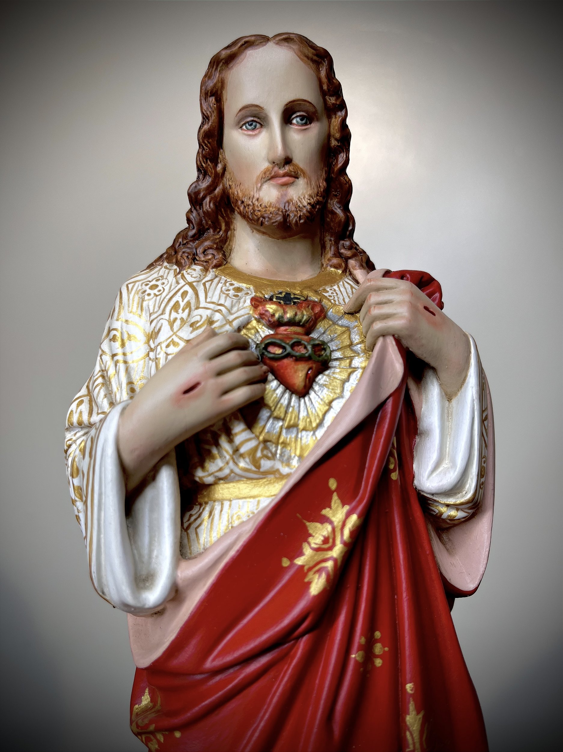Sagrado Coração de Jesus - barroco francês - Trinitas Arte Sacra