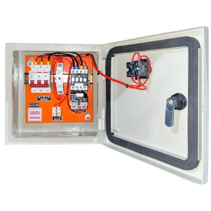 Painel P/ bomba submersa 0,75CV Trifasico380V - PROTEÇÃOBS