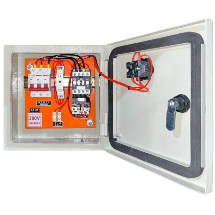 Painel P/ bomba submersa 0,50CV Trifasico 380V - PROTEÇÃOBS