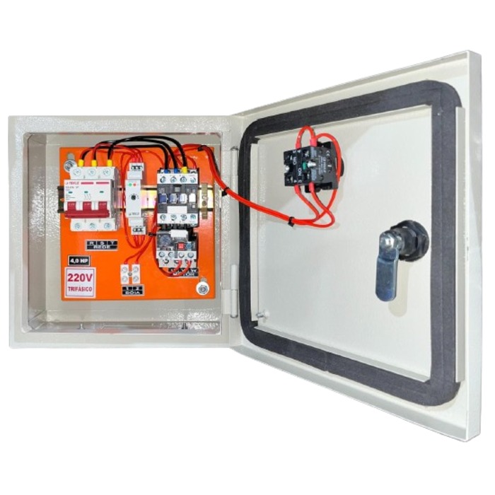 Painel P/ bomba submersa 4,0CV Trifasico 220V - PROTEÇÃOBS