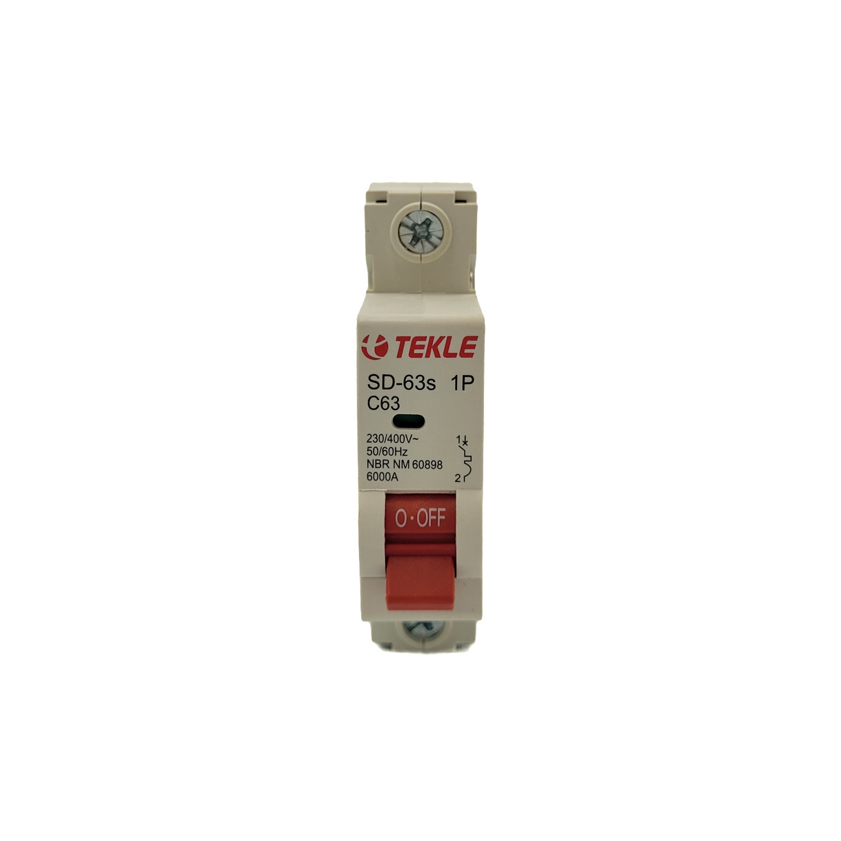 Disjuntor Termomagnetico Monopolar SD-63s 63A 1P Curva C - 6kA TEKLE ...
