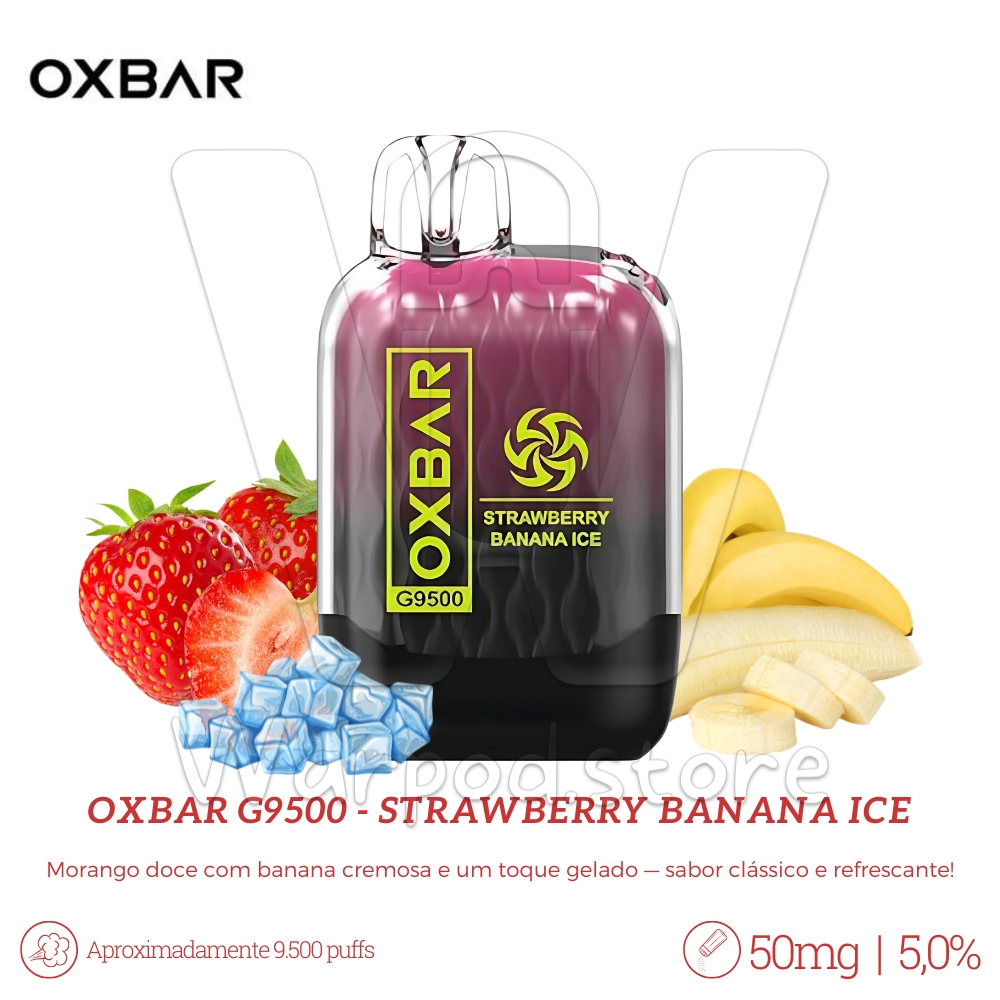 Pod Desc Oxbar G9.500 - Strawberry Banana Ice - Warpod Store - Uma ...
