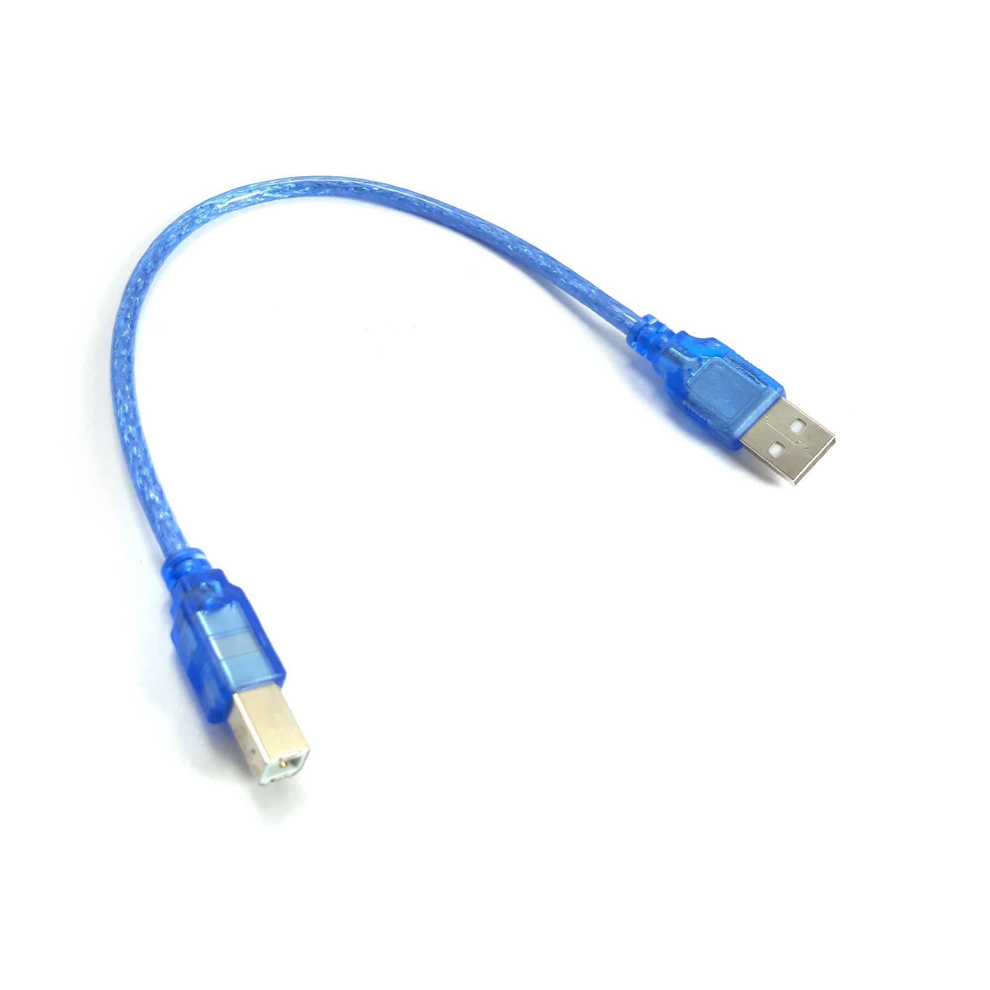 Cabo Usb 2.0 A/b Para Arduino 30cm Cor Azul - Makkers