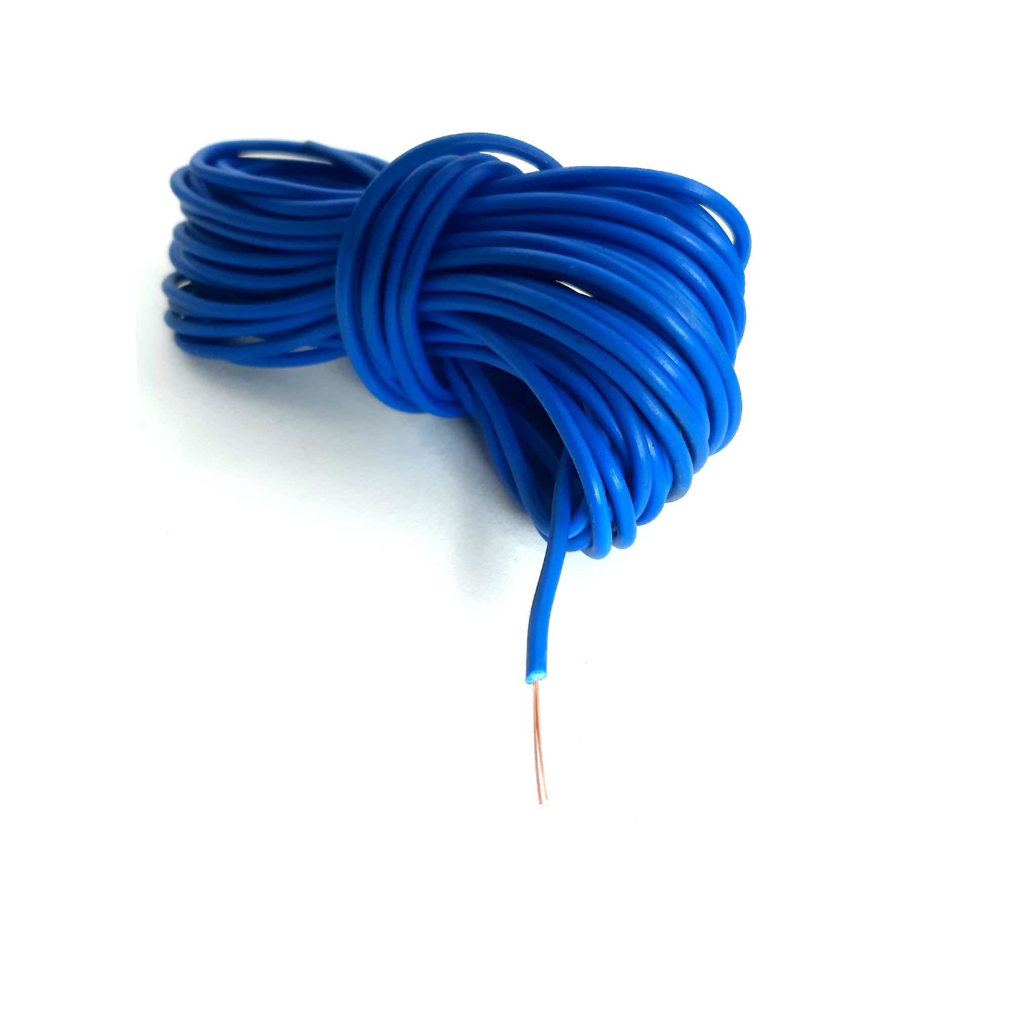 Fio Cabinho Flexível Cobre 1mm - Azul - Makkers