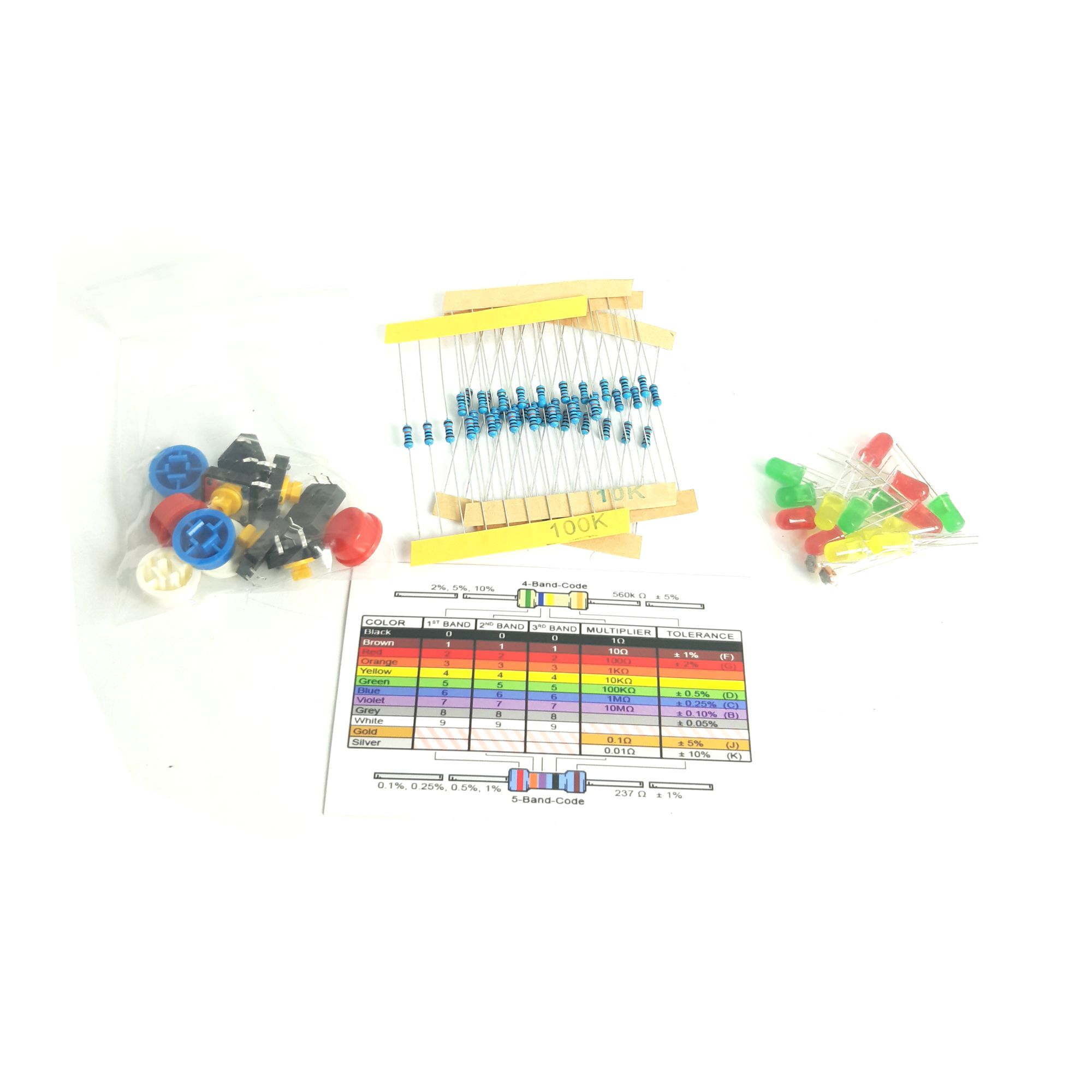 Kit Componentes FK1 para Arduino e Raspberry Pi - Makkers