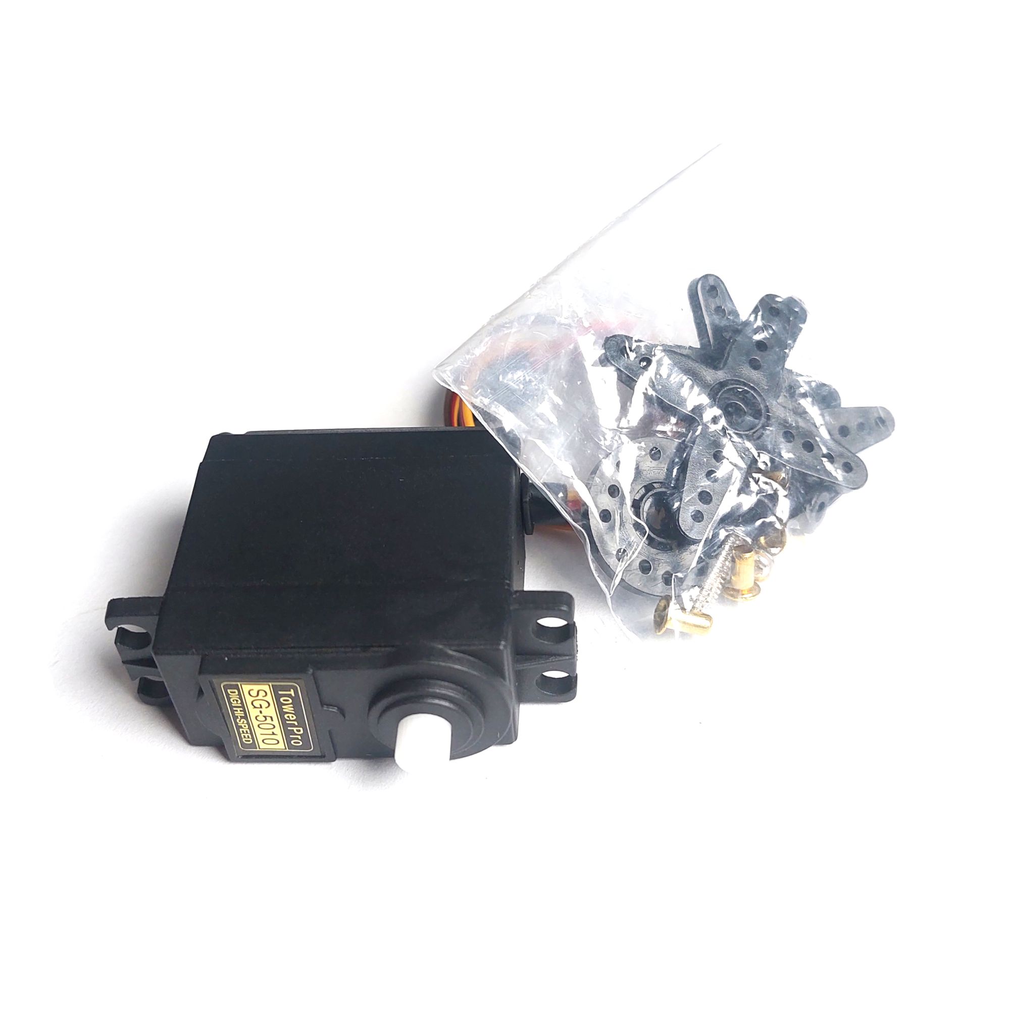 Servo motor tower pro SG-5010 com acessorios - Makkers