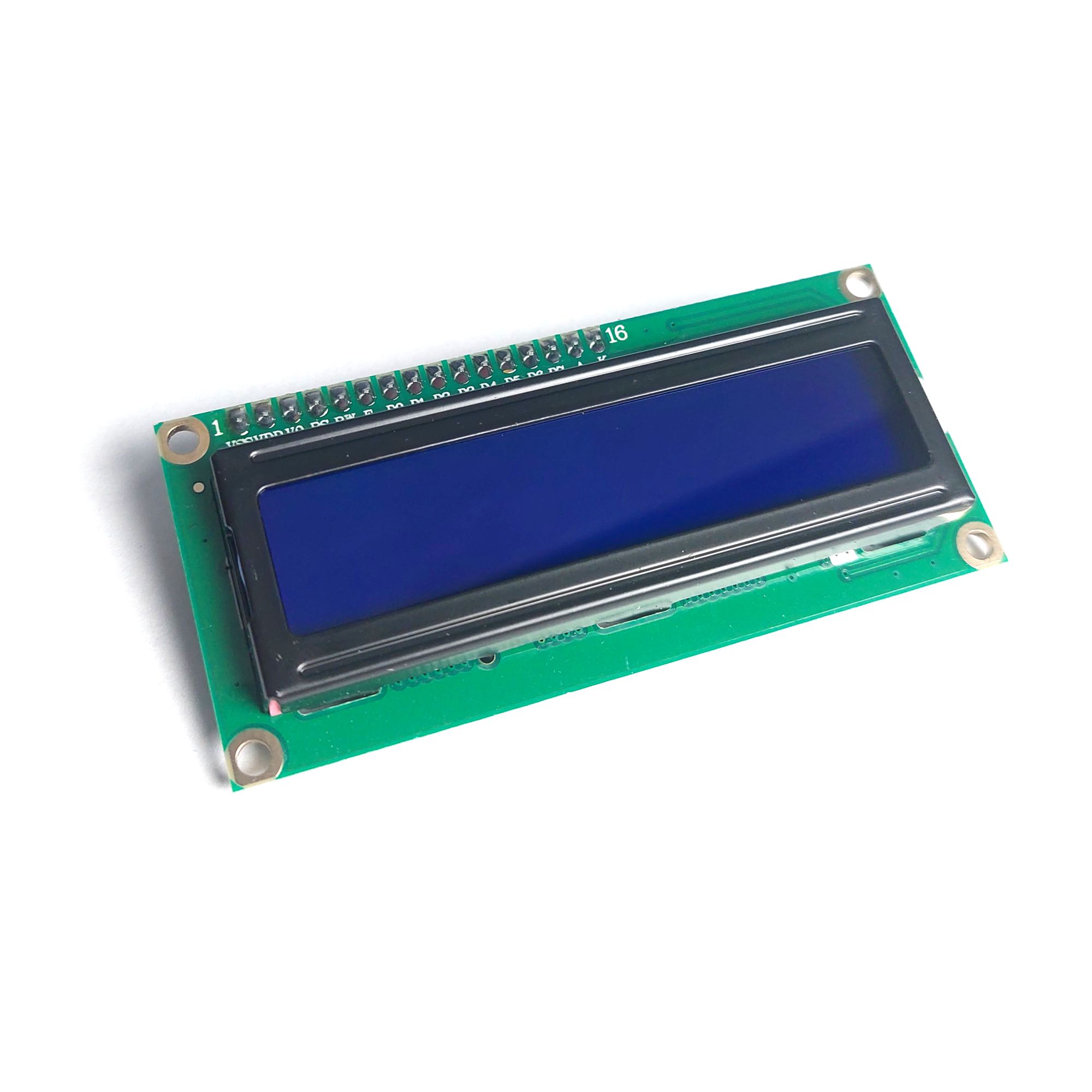 Display LCD 16x2 blacklight azul e I2C soldado - Makkers