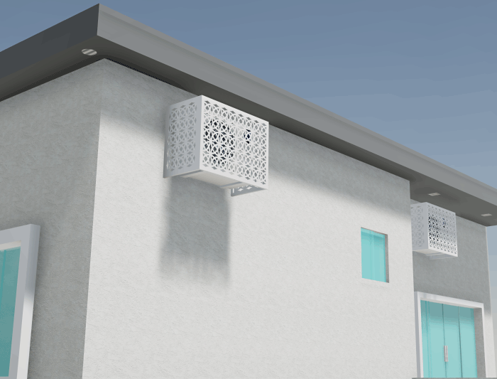 Protetor de ar condicionado - Caixa de proteção para ar condicionado ...