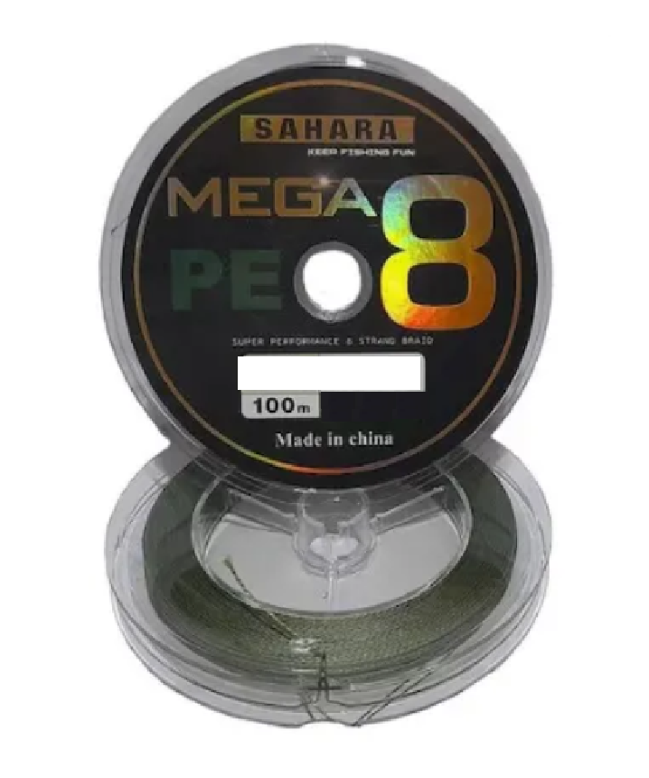 Linha de Pesca Multifilamento 8X Mega 100 Metros Cinza Verde - LOJA da ...