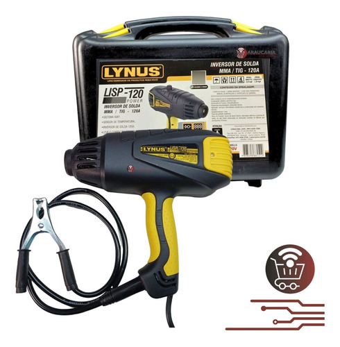 Pistola De Solda Inversora Mma Tig Lisp 120 Display Digital 220V ...