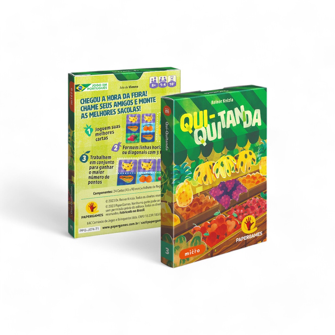 Qui-Quitanda + Micro Box - Toca das Miniaturas - Jogos de Tabuleiro e Muito Mais