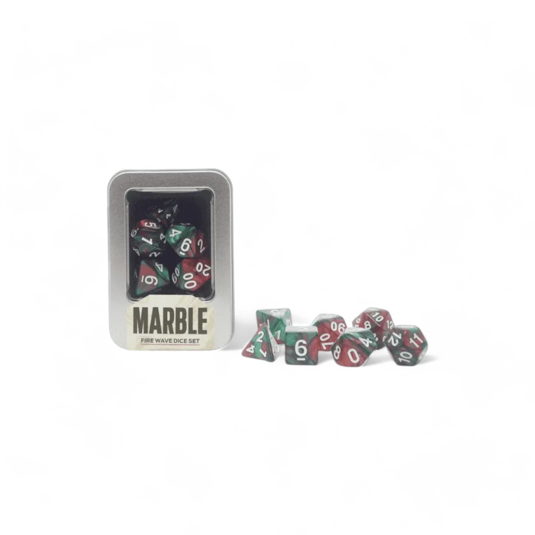 Kit de Dados: Marble - Gray Wave - Toca das Miniaturas - Jogos de ...
