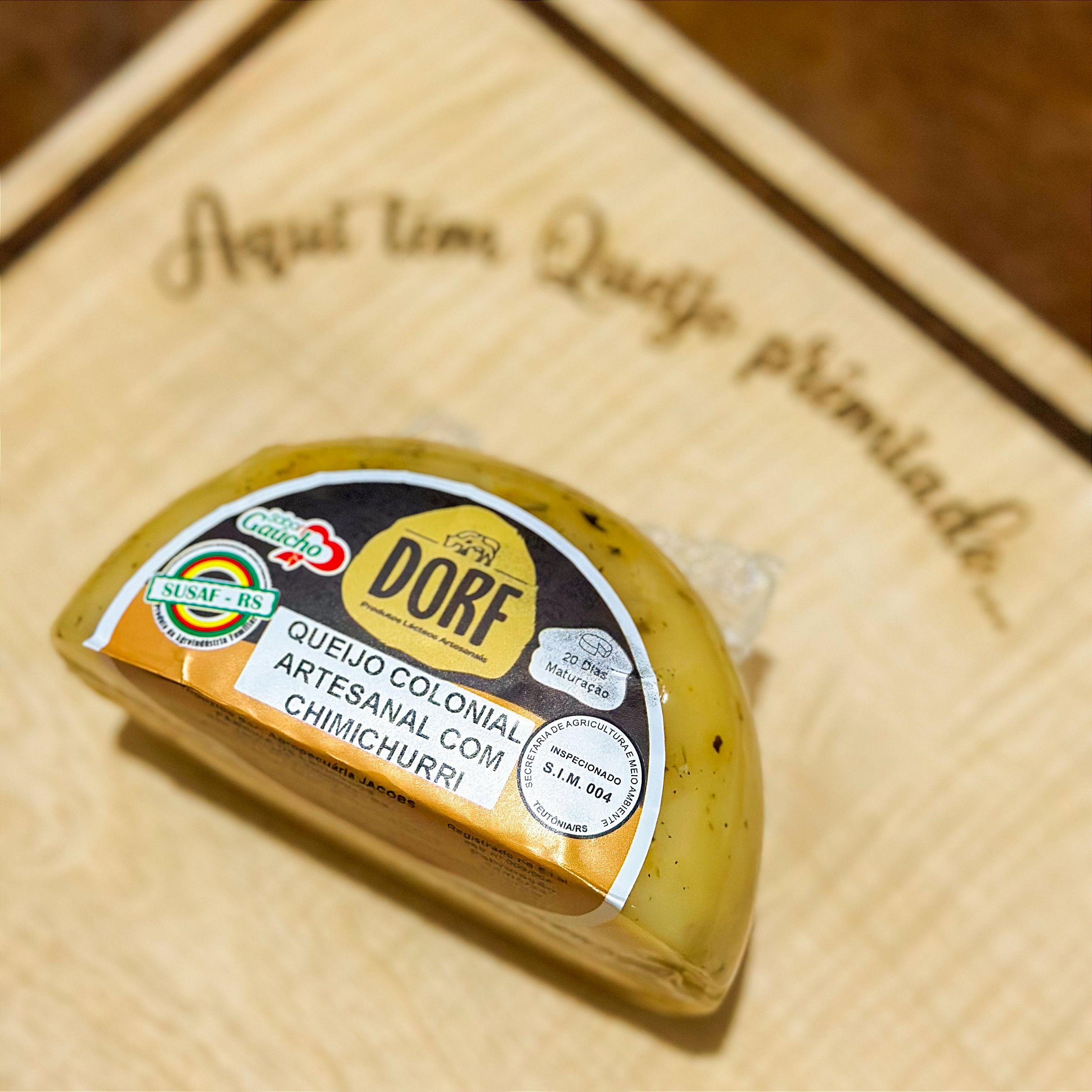 QUEIJO COLONIAL ARTESANAL COM CHIMICHURRI DORF - MEIA LUA - CASA ...