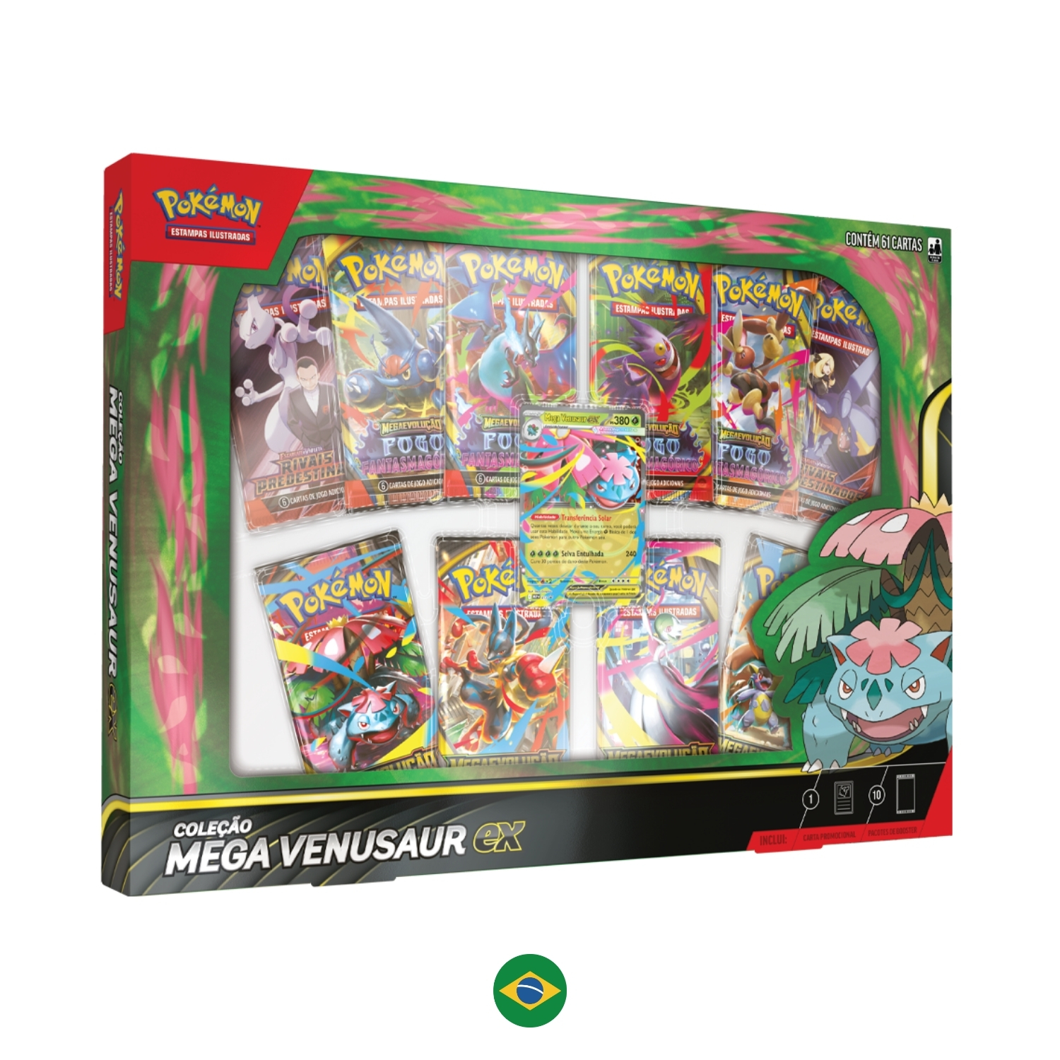 Box Coleção Mega Venusaur ex (Pt-Br) - Gato Gingado Card Shop - Pokémon ...