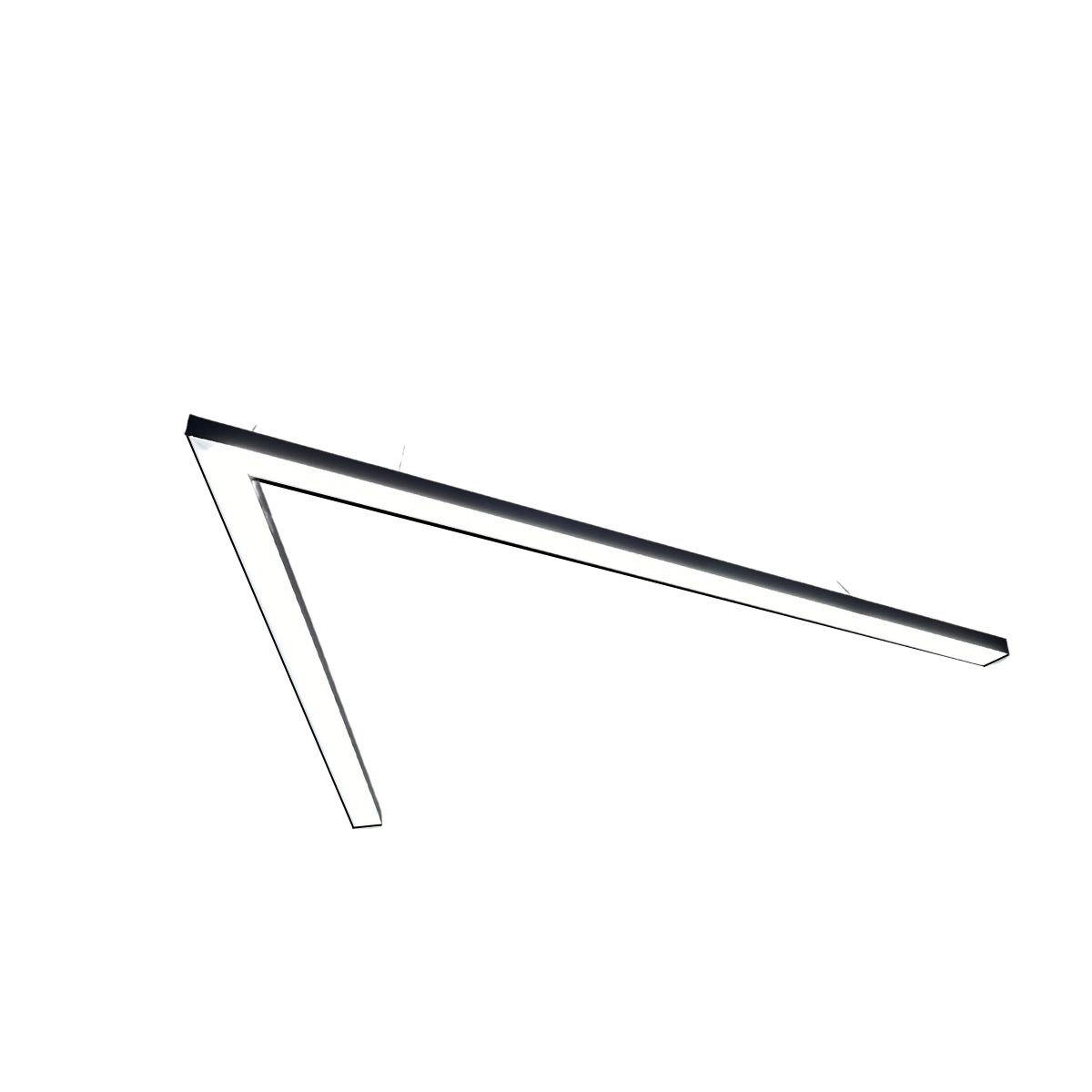 Luminária de Sobrepor Seta LED 36W 100x100cm Alumínio Eletrica Design ...