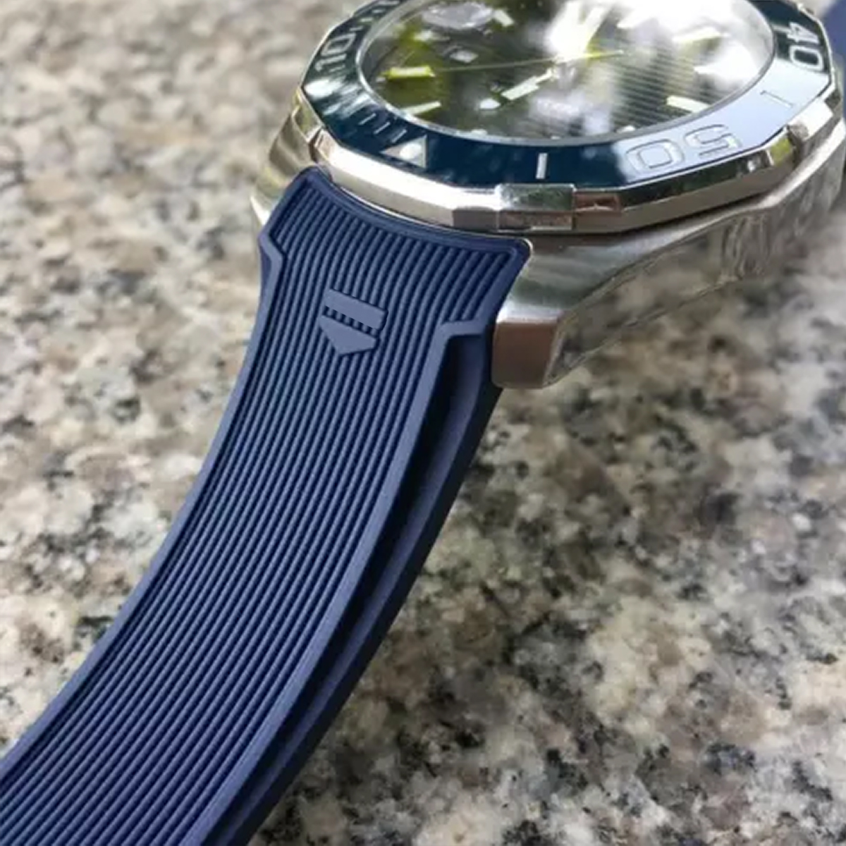 Pulseira para Relógio Compatível com Tag Heuer Riscadinha Preto ...