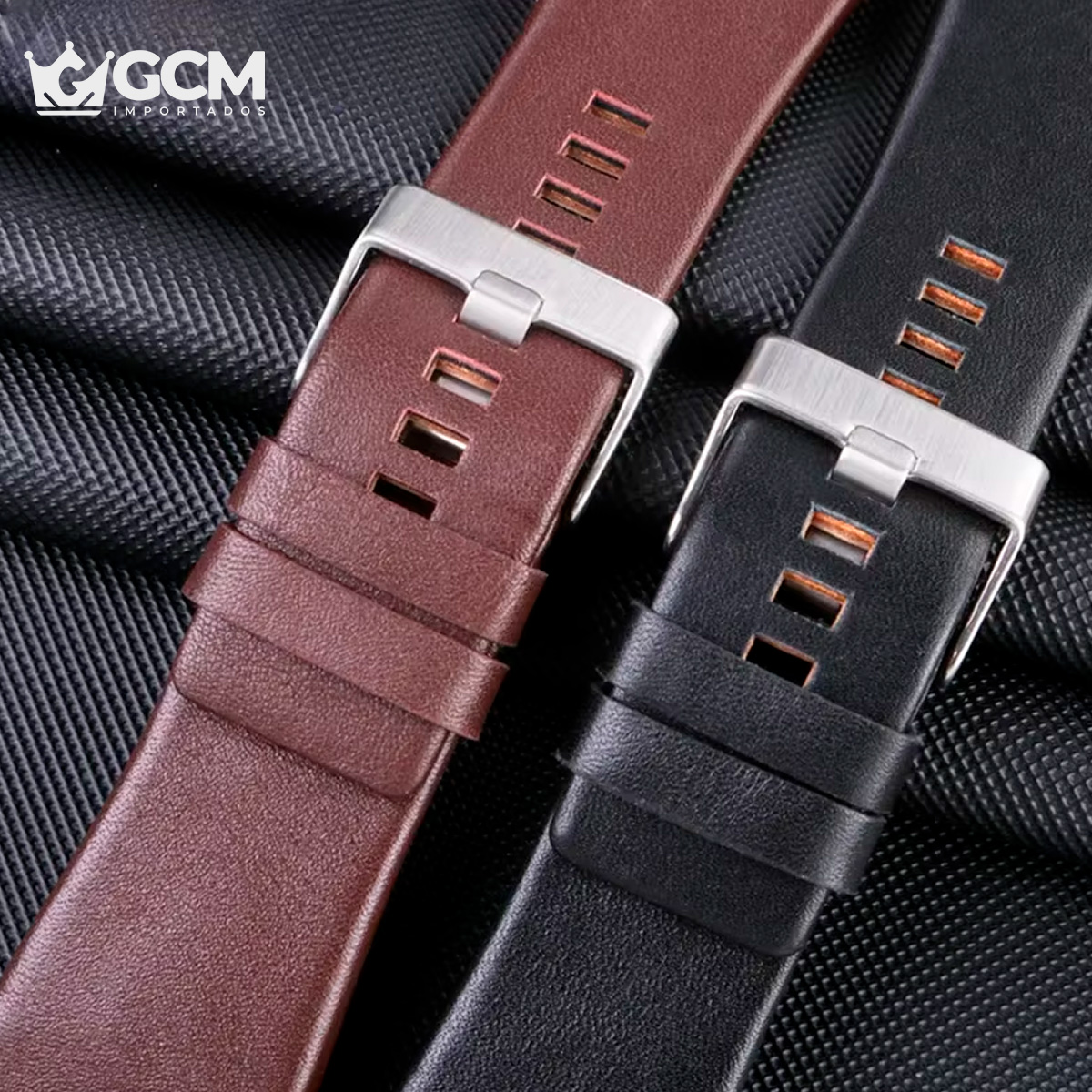 Pulseira para Relógio Compatível com Diesel 32mm em Couro Genuíno ...