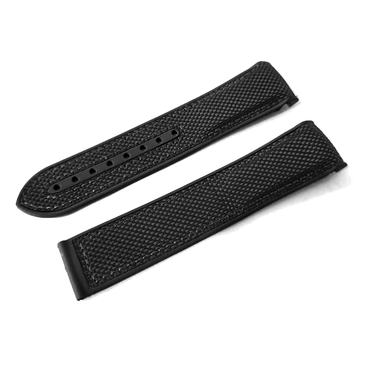 Pulseira para Omega Seamaster Planet Preto Borracha Nylon 22mm ...