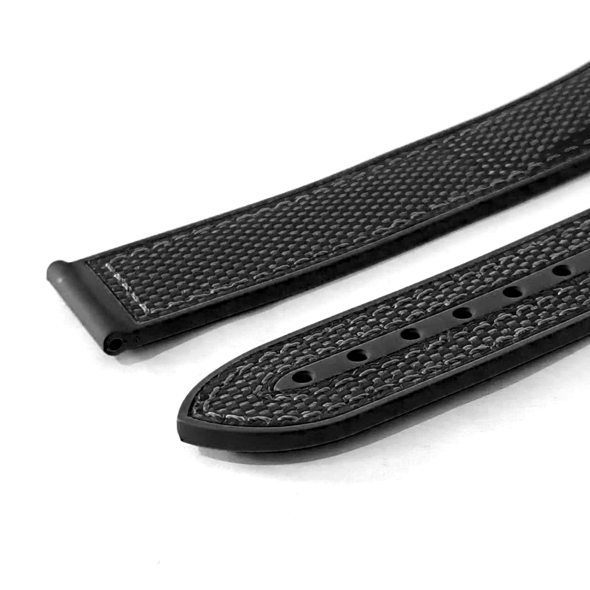 Pulseira para Omega Seamaster Planet Preto Borracha Nylon 22mm ...