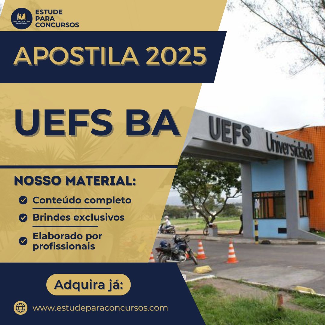 Apostila UEFS BA 2025 Técnico em Laboratório - Estude para Concursos