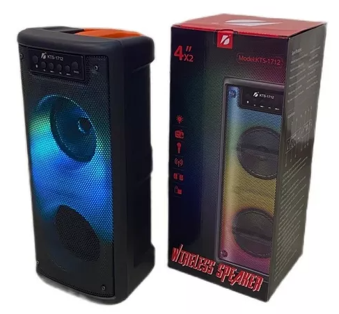 Caixa de Som Bluetooth com luz de led KTS-1712 - Irmãos Cell Distribuidora