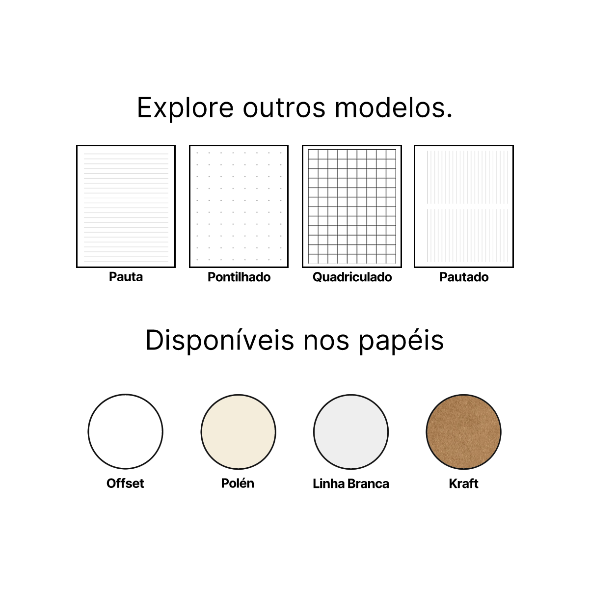 Papel Linha Branca Offset 90g Quadriculado 5x5 80 folhas - PB