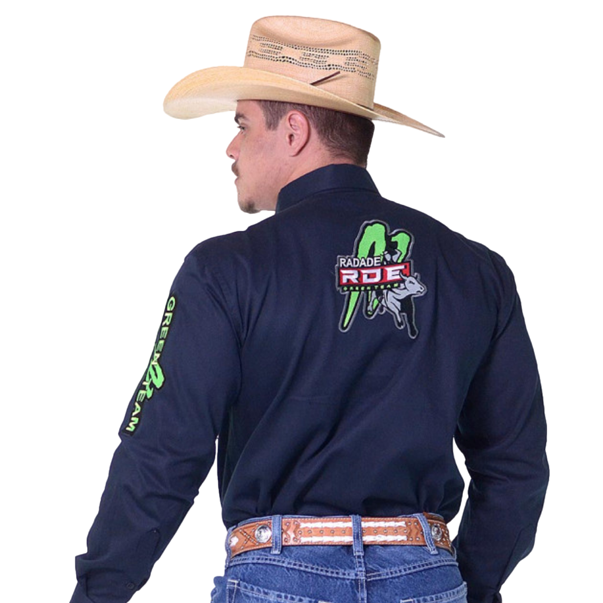 Camisa Rodeio Masculina Texana Manga Comprida Green Bull Radade - Paint ...