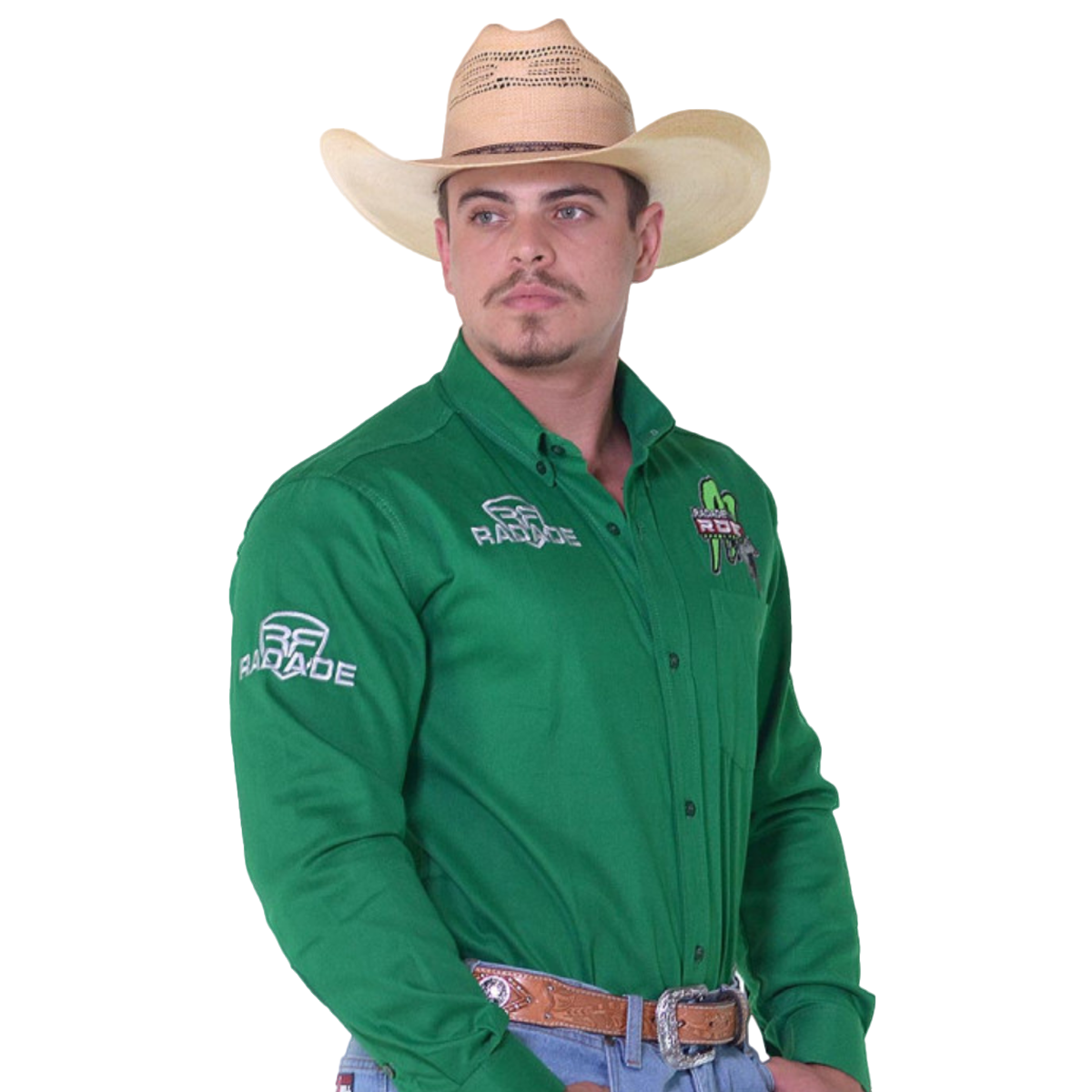 Camisa Rodeio Masculina Texana Manga Comprida Green Bull Radade - Paint ...