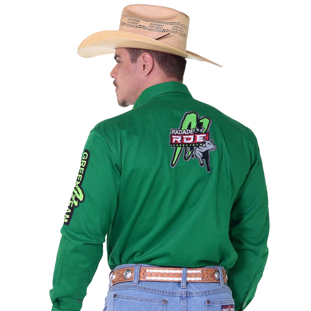 Camisa Rodeio Masculina Texana Manga Comprida Green Bull Radade - Paint ...