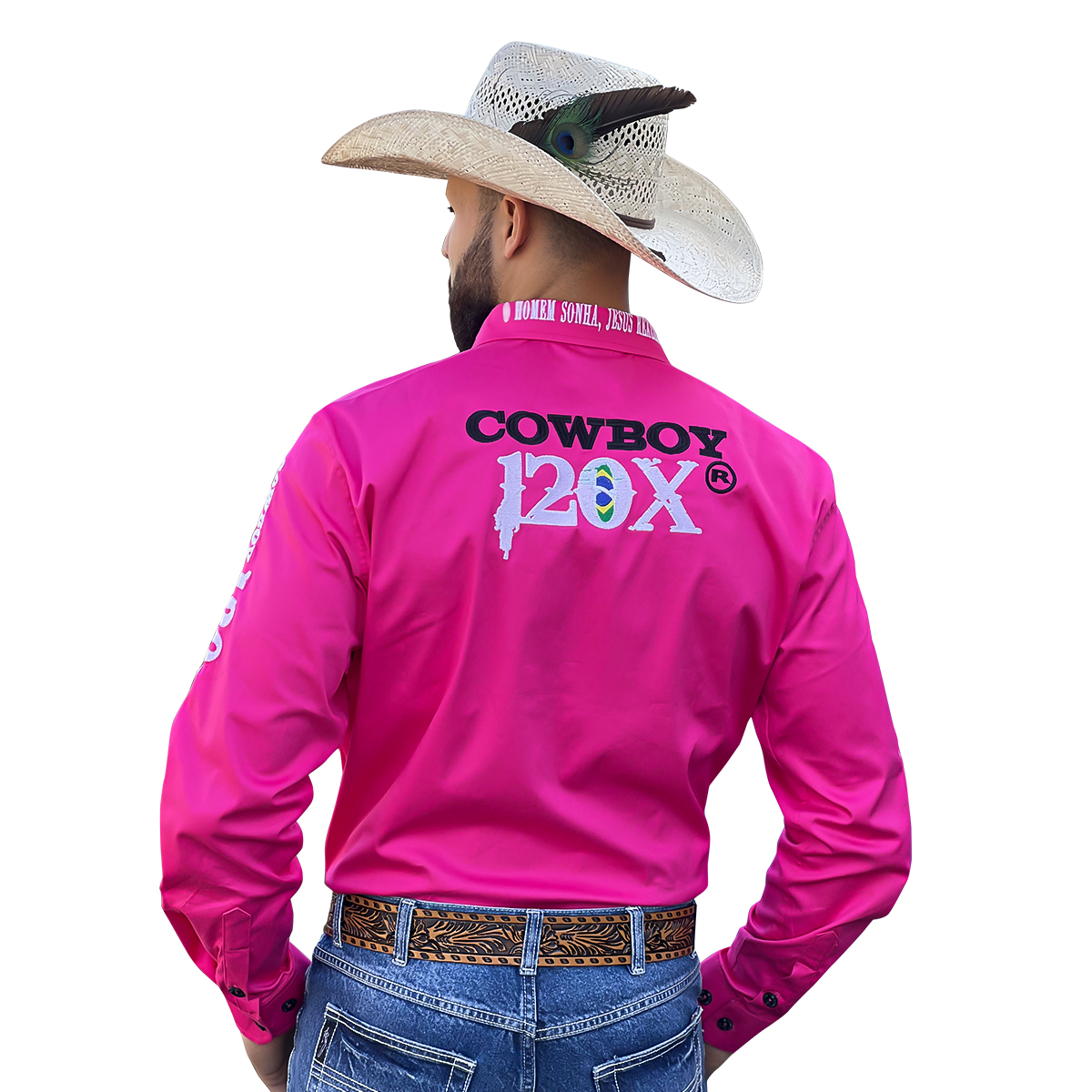 Camisão Masculino Estilo Contry Texana Pbr Farm Ox Cowboy 120x - Paint ...