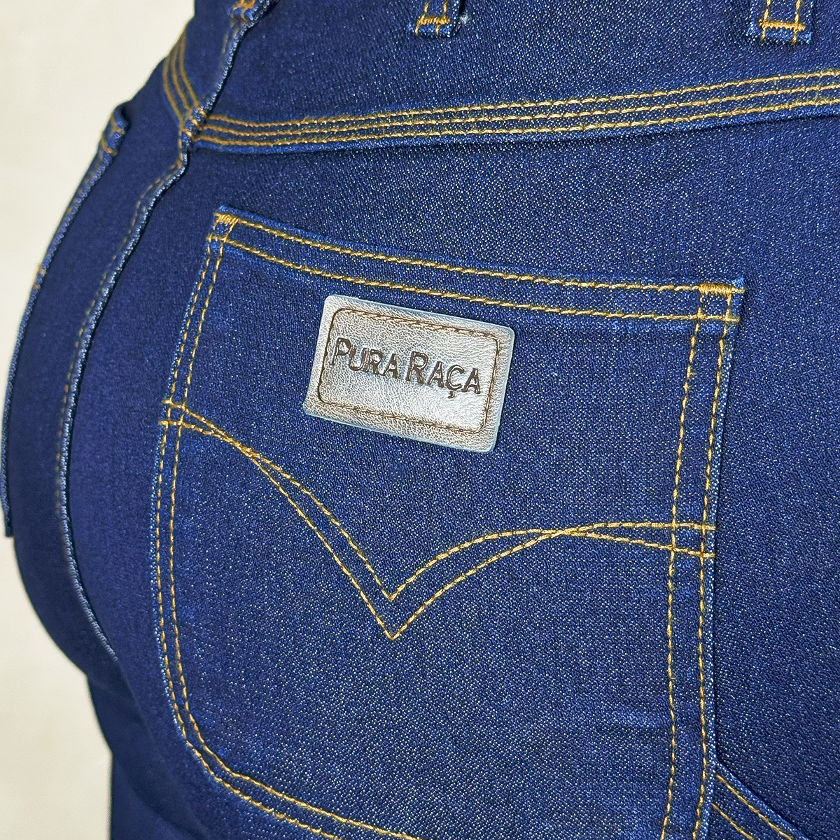 Calça Jeans Feminina Country Carpinteira Cintura Alta Texas - Paint ...