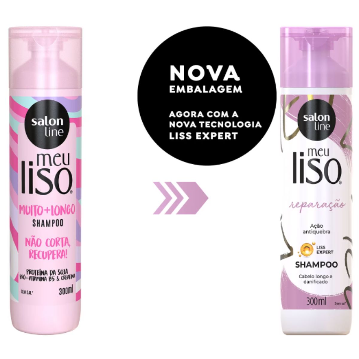 SHAMPOO SALON LINE MEU LISO REPARAÇÃO 300ML - Teruya - Cosméticos e ...