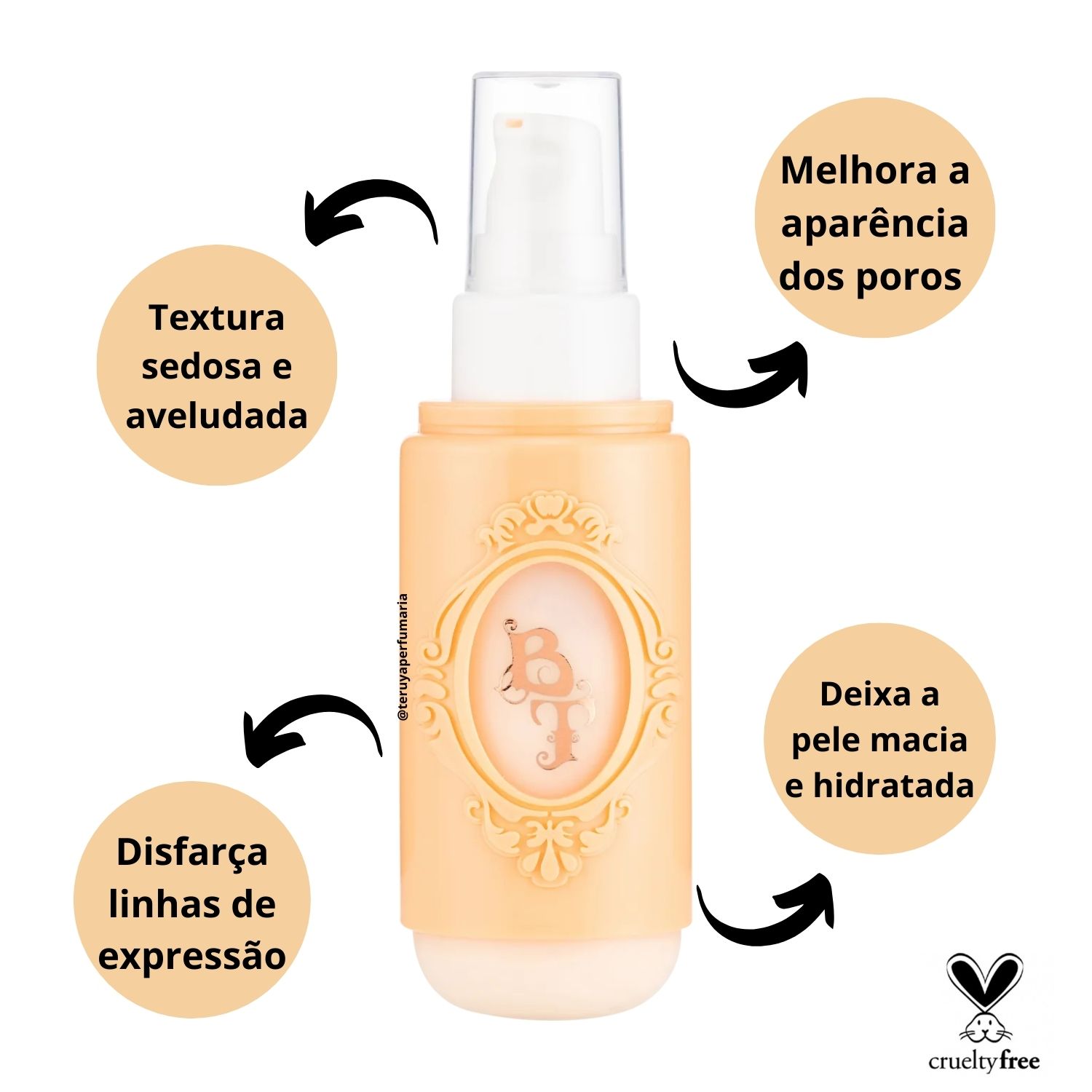 Skin Primer Peach Bt Bruna Tavares 40g Val:11/08/2024 - Teruya ...