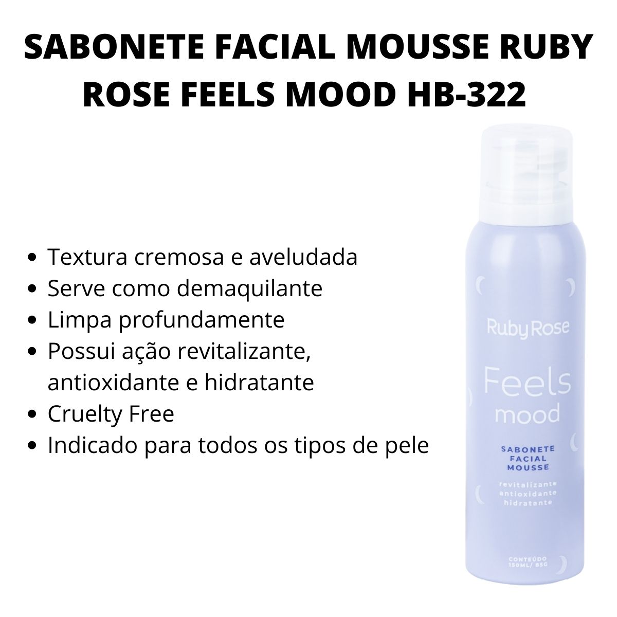 SABONETE FACIAL MOUSSE FEELS MOOD HB-322 RUBY ROSE - Teruya ...