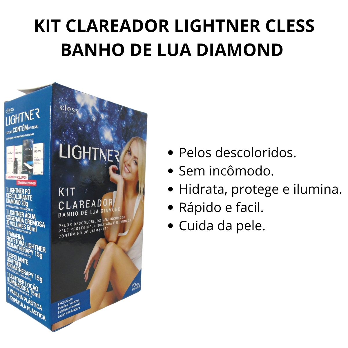 KIT CLAREADOR LIGHTNER CLESS BANHO DE LUA DIAMOND - Teruya - Cosméticos ...