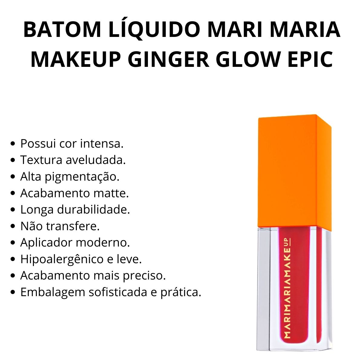 BATOM LÍQUIDO MARI MARIA MAKEUP GINGER GLOW EPIC 4ML - Teruya ...
