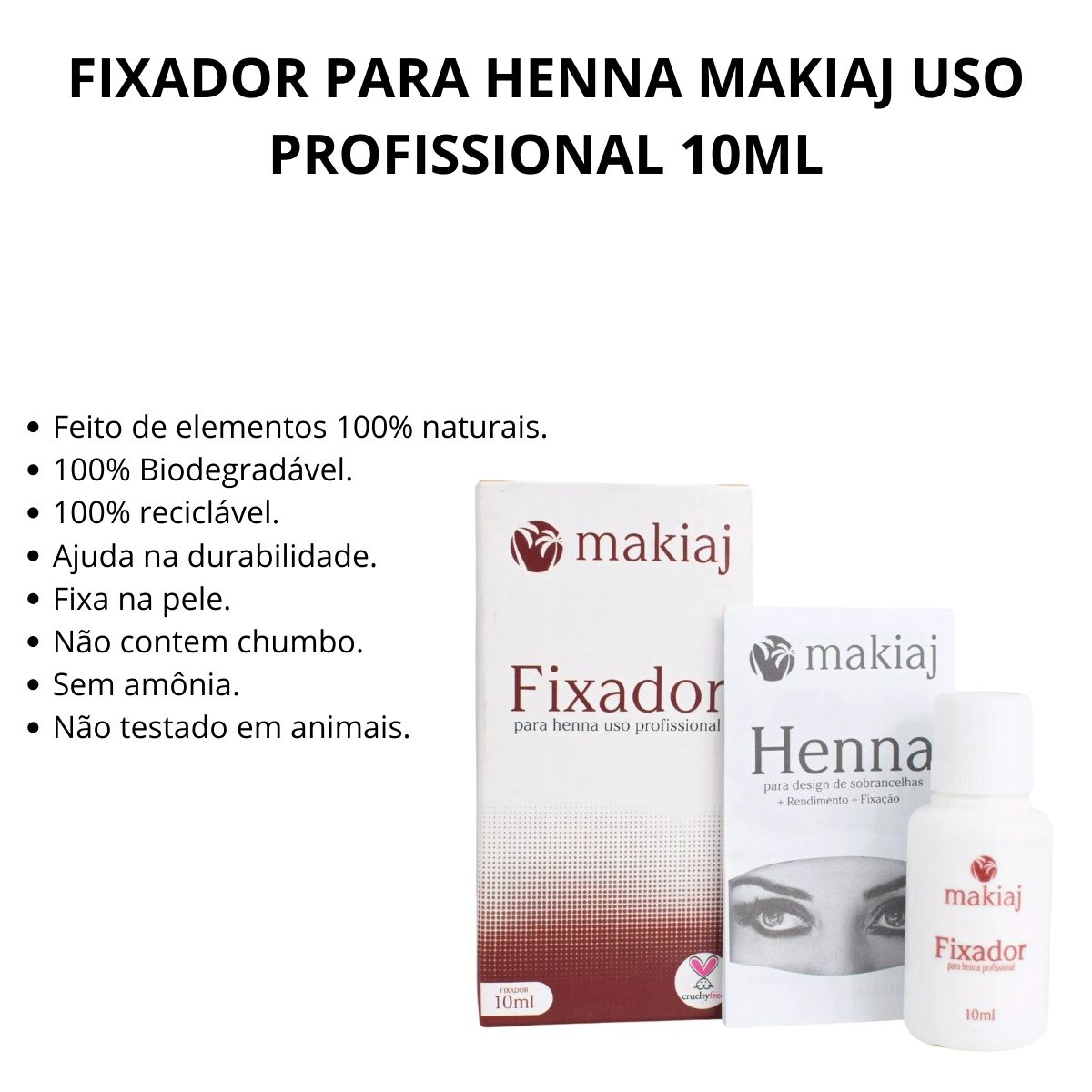 FIXADOR PARA HENNA MAKIAJ USO PROFISSIONAL 10ML - Teruya - Cosméticos e ...