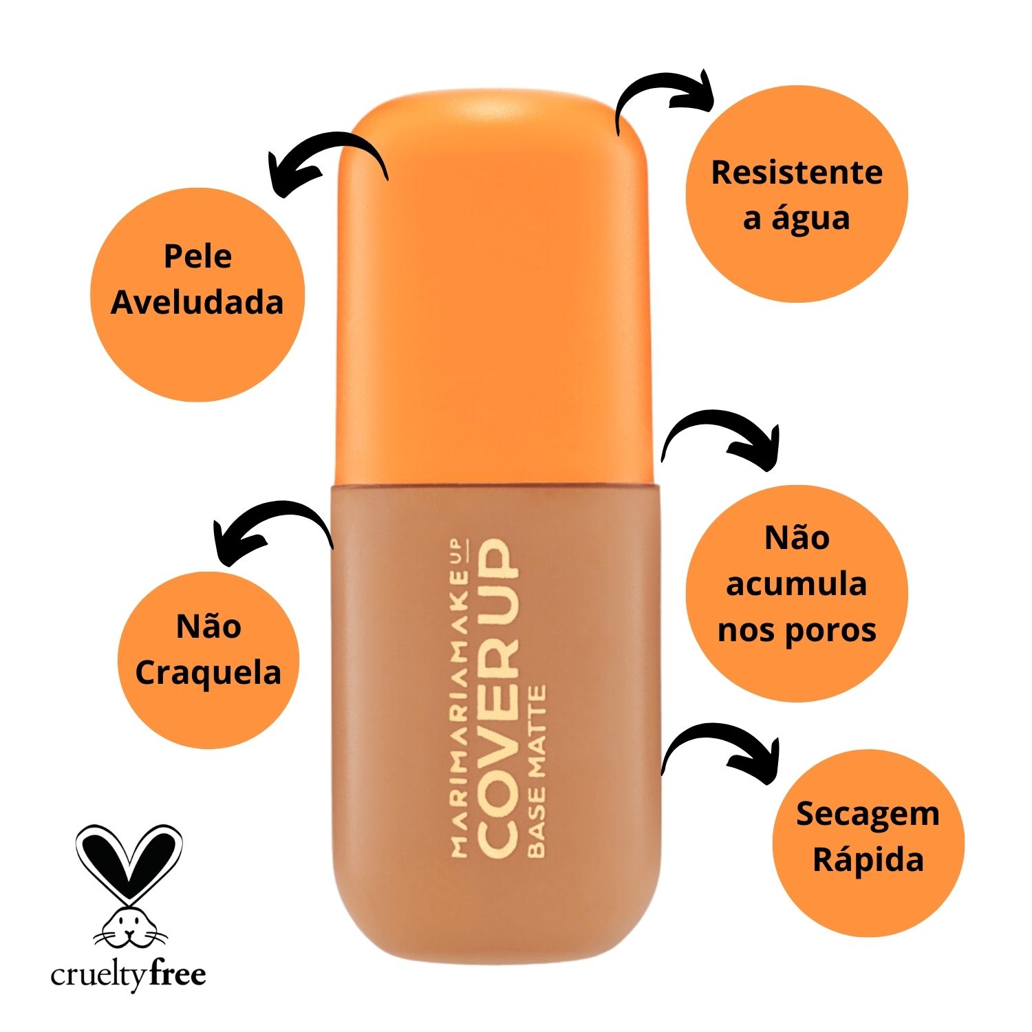 BASE MATTE MARI MARIA MAKEUP COVER UP 14 35ML - Teruya - Cosméticos e ...
