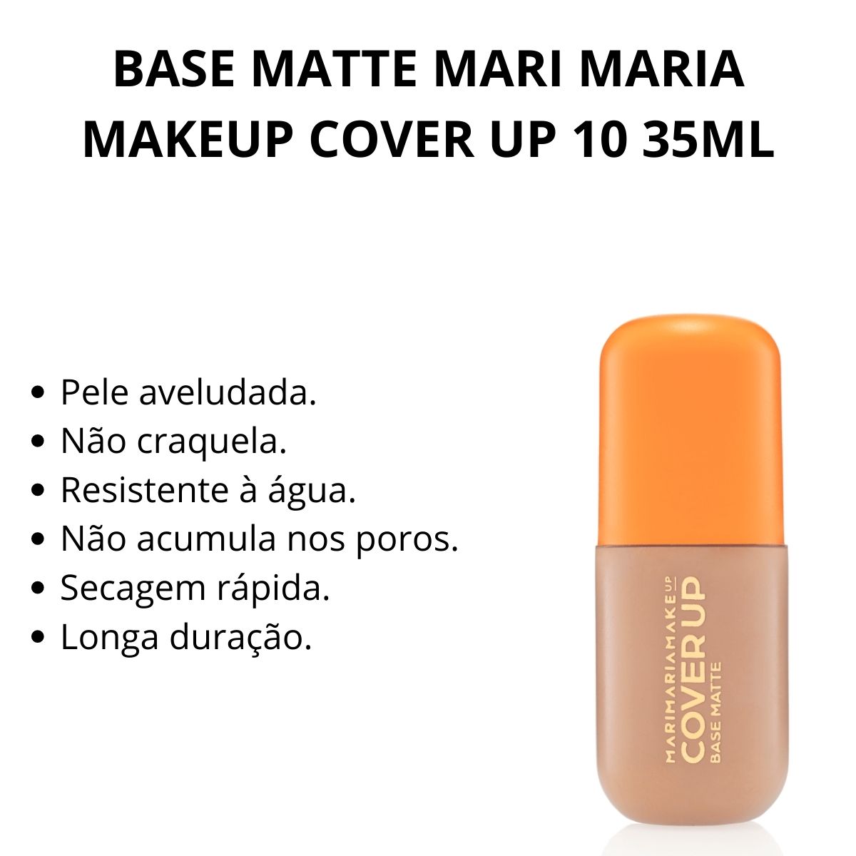 BASE MATTE MARI MARIA MAKEUP COVER UP 10 35ML - Teruya - Cosméticos e ...