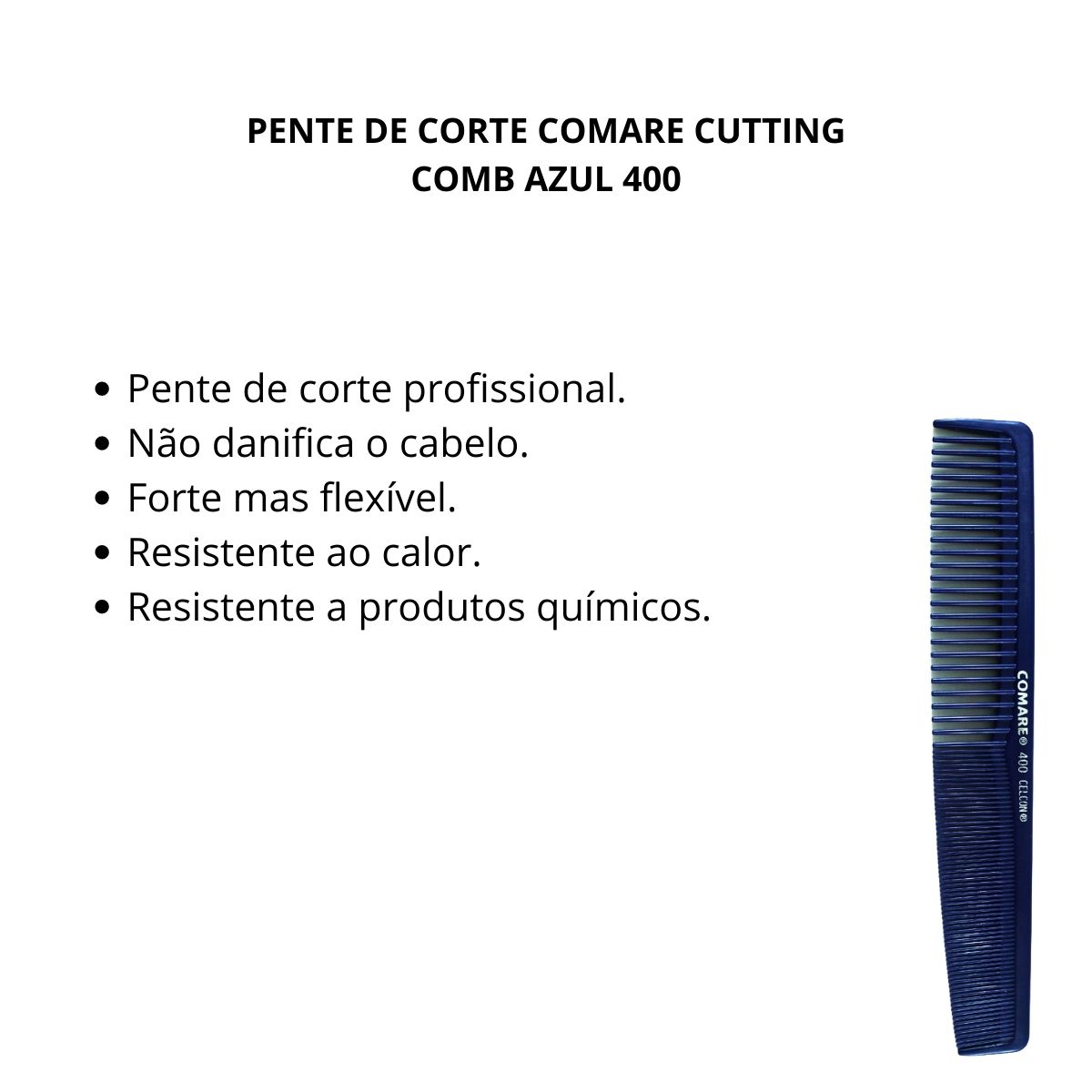 PENTE DE CORTE COMARE CUTTING COMB AZUL 400 - Teruya - Cosméticos e ...