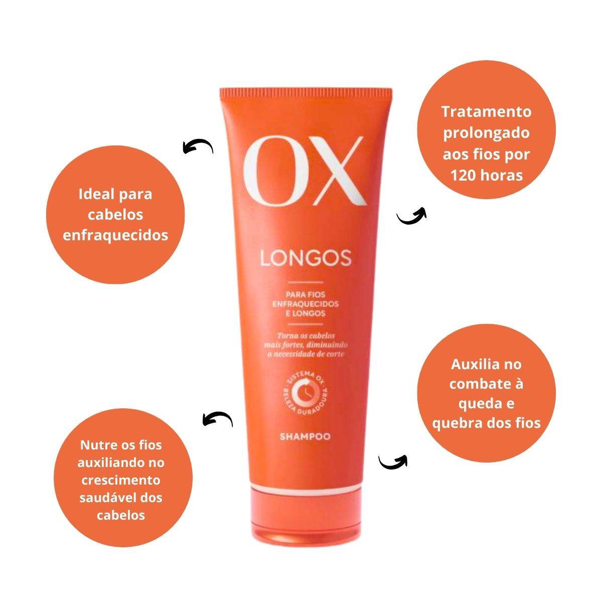 SHAMPOO OX LONGOS 200ML - Teruya - Cosméticos e Perfumaria